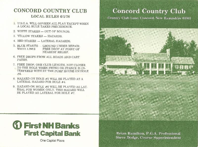 History - Concord Country Club